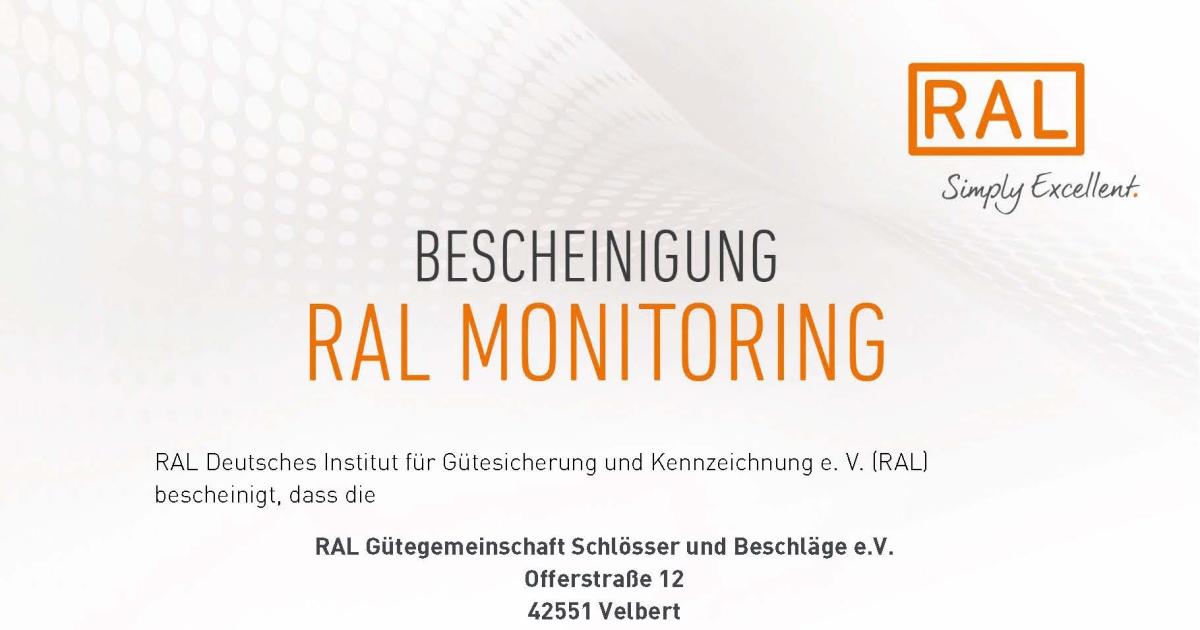 FVSB: RAL Monitoring erfolgreich bestanden • GIT-SICHERHEIT.de ist das ...